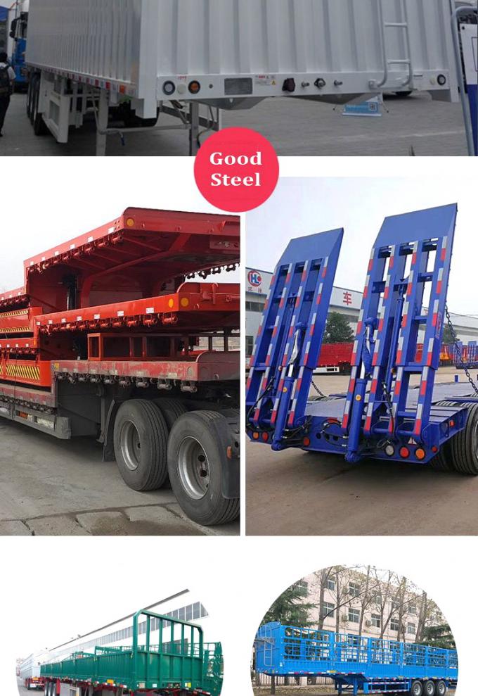 Rollover dump semi-trailer Box type rollover dump trailer