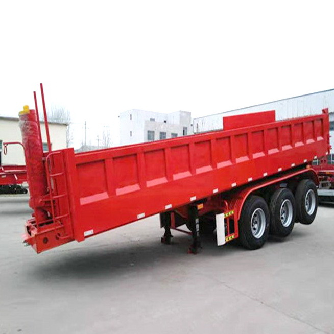 Rollover dump semi-trailer Box type rollover dump trailer